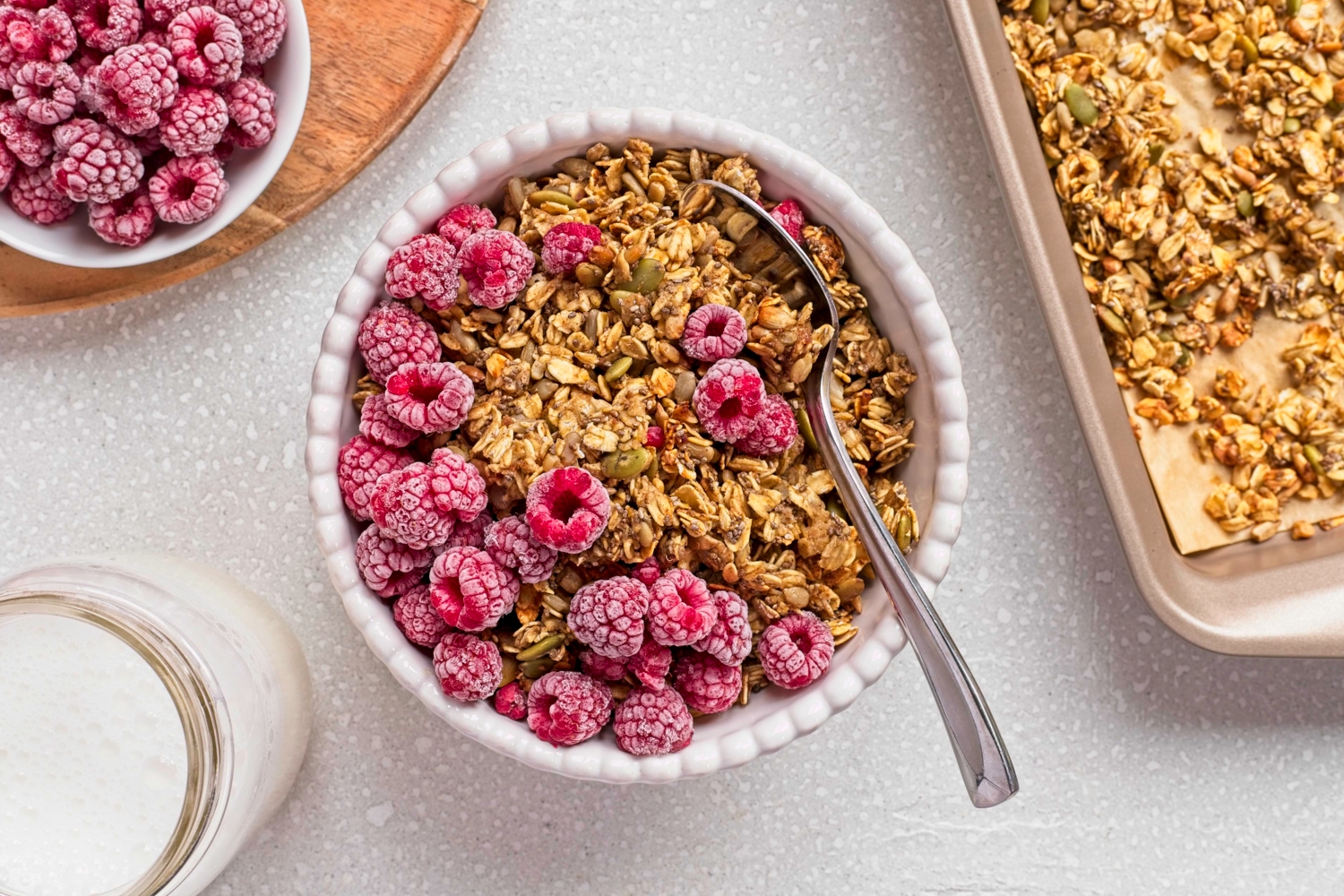 Chunky Granola made with Aquafaba - Wholly Plants Blog